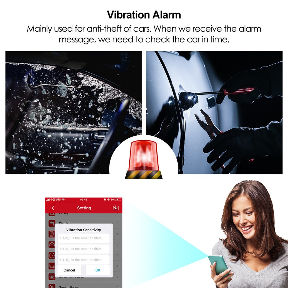 GPS Car Tracker Relay Real Time Device Locator Anti-theft Hidden MV720 ...