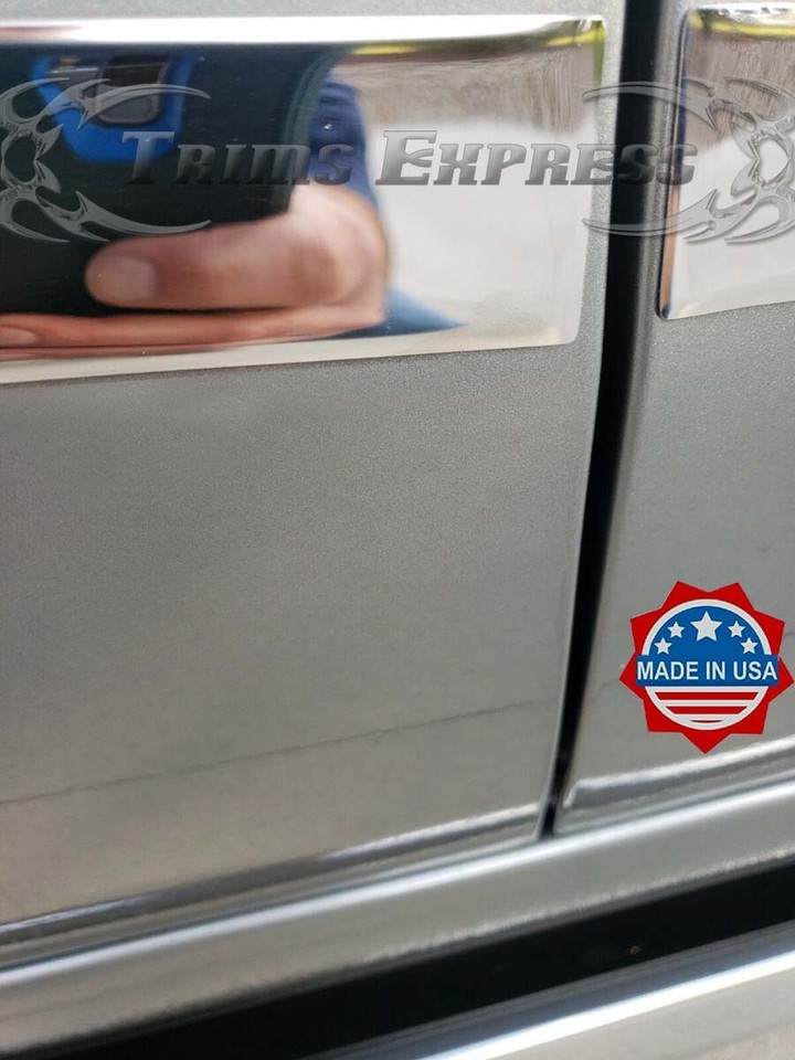 2019-2025 GMC Sierra Crew Cab Body Side Molding Stainless 1 1/2" 4Pc ...