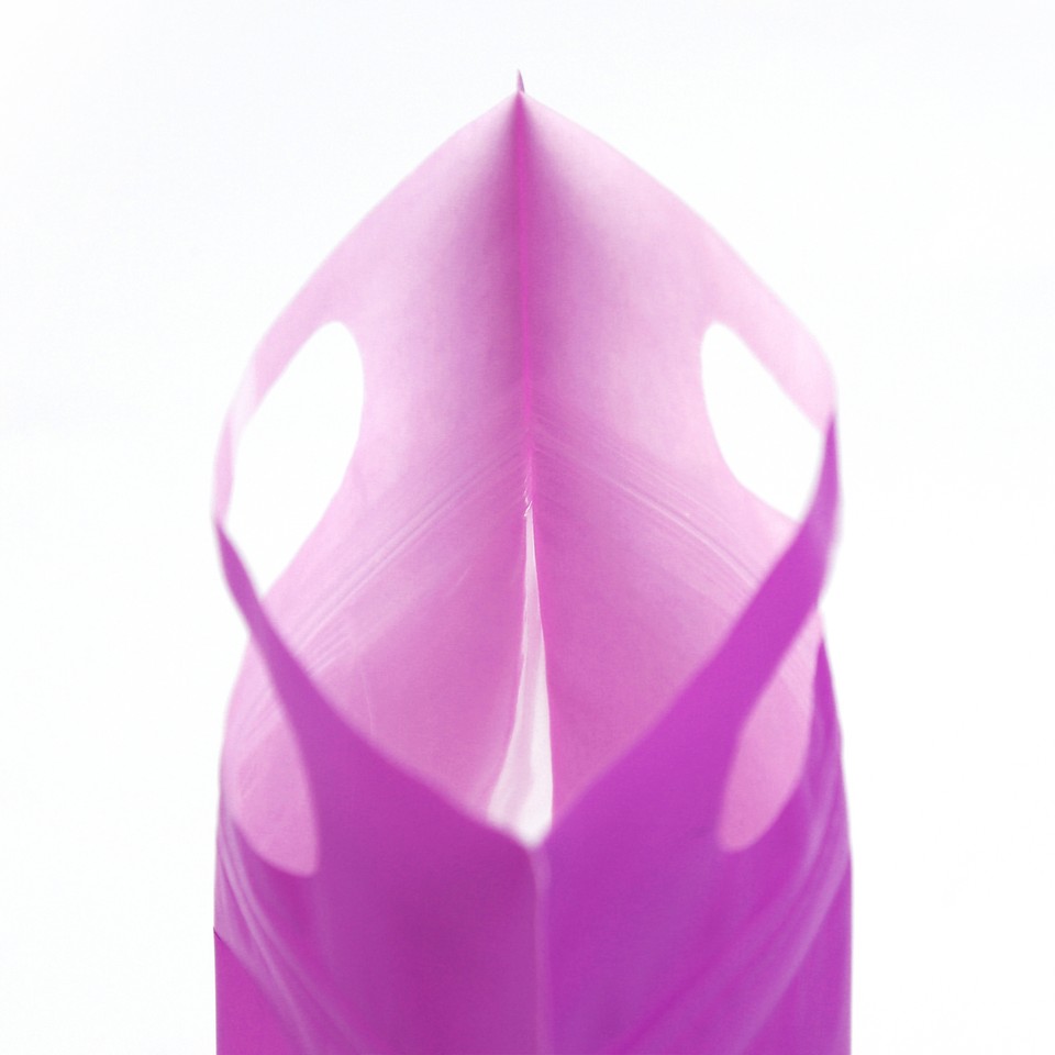 25 Purple Rice Paper Reclosable Zip Bags w. Clear Side Gusset Food ...