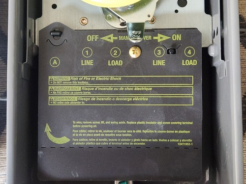 Intermatic T104R 208-277V 24 Hour Mechanical Time Switch - Gray for ...