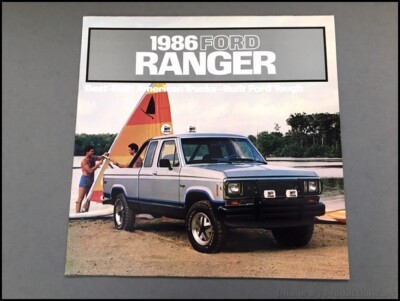 1986 Ford Ranger Truck Original Sales Brochure Catalog - STX | eBay