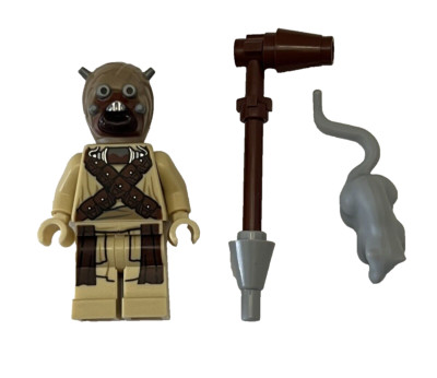 LEGO Star Wars Tusken Raider Minifigure with Gaffi Stick Figure & Mouse ...