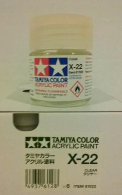 Tamiya acrylic paint X-22 Clear. 23ml. | eBay