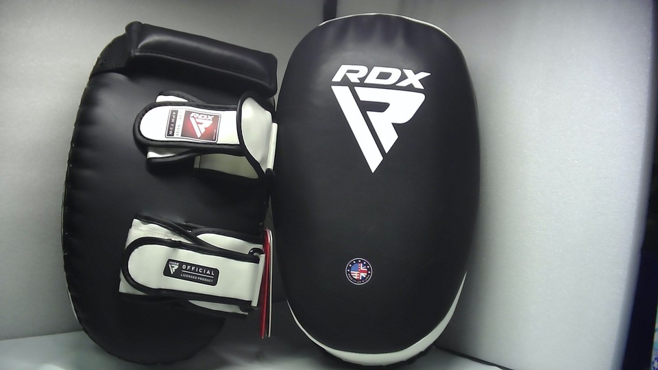 RDX MMA Strike Shield Pair Kick Target Focus Bag Thai Pads Boxing Mitts ...