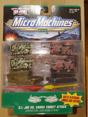 1999 GI Joe Micro Machines GI JOE vs COBRA TURRET ATTACK - MISP! | eBay