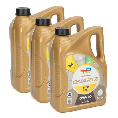 15L 15 Liter TOTAL QUARTZ INEO FIRST 0W-30 Motoröl Öl ACEA C2 PSA B71 ...