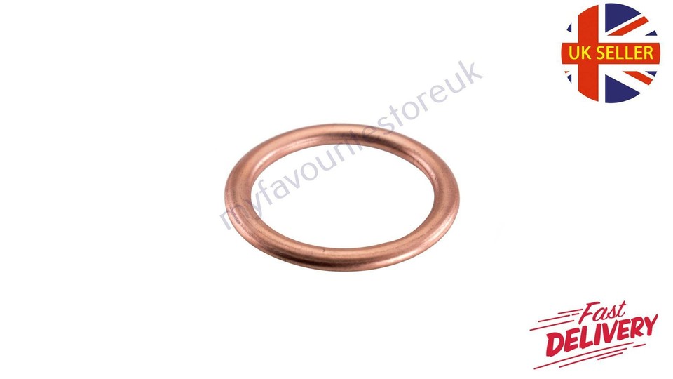 Copper Compression Crush Washers M8, M10, M12, M14, M16, M18, M20 M22 ...