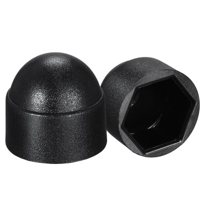 50pcs Plastic Dome Nut Protection Cap Covers M8 Nut Cover Black | eBay
