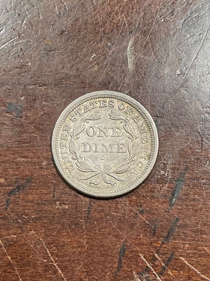 1841 O SEATED DIME HIGHER GRADE TYPE COIN SCRATCHED | eBay