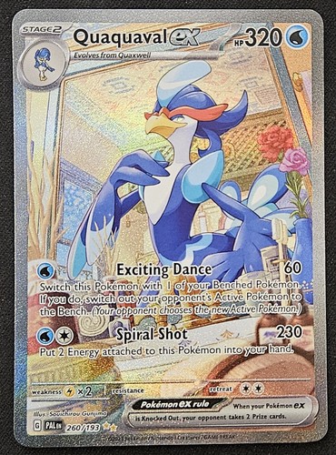 Quaquaval ex 260/193 Paldea Evolved Special Illustration Rare Holo ...