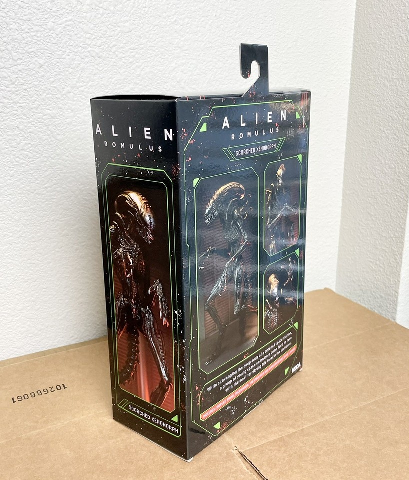 Neca Alien Romulus Ultimate Scorched Alien Xenomorph Action Figure ...