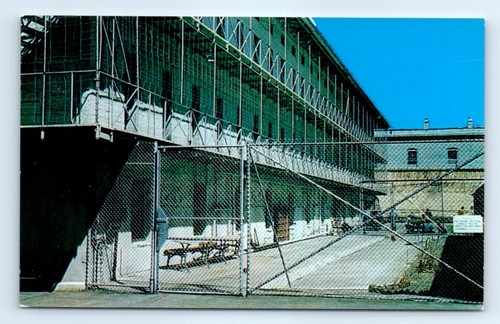 Postcard CA San Quentin Prison Old Spanish Cell Block Photo View Vtg ...