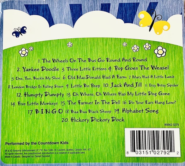 150 Fun Songs for Kids by The Countdown Kids (CD, Jul-2005, 3 Discs ...
