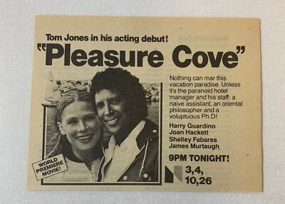 1979 NBC tv movie ad~ PLEASURE COVE Tom Jones, Joan Hackett | eBay