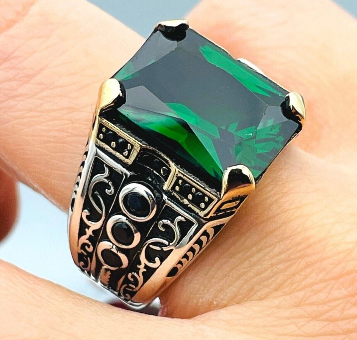 Emerald Stone Ring For Men