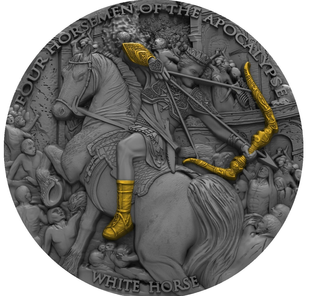 2018 white horse four horsemen of the apocalypse 2 oz silver coin | eBay