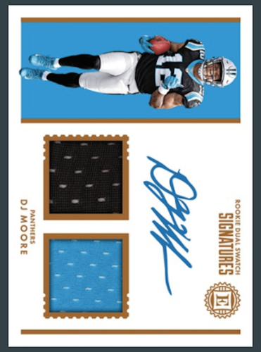 Panini NFL Blitz 2018 Encased RPA Rookie DJ Moore Auto Patch Digital | eBay
