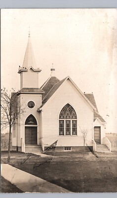 SWEDISH MISSION COVENANT CHURCH essex ia real photo postcard rppc iowa ...