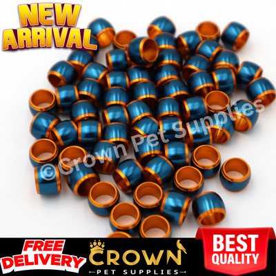 8mm Leg Aluminum Rings For Pigeons Bands Foot Bird Chicks Quail DARK ...