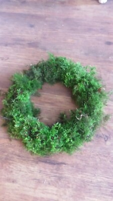 FRESH MOSS Wreath Ring BASE - 8" HAND MADE x1 | eBay UK