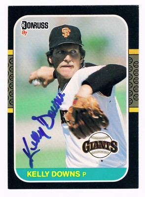 Kelly Downs 1987 Donruss Autographed Signed Auto SF Giants Baseball ...