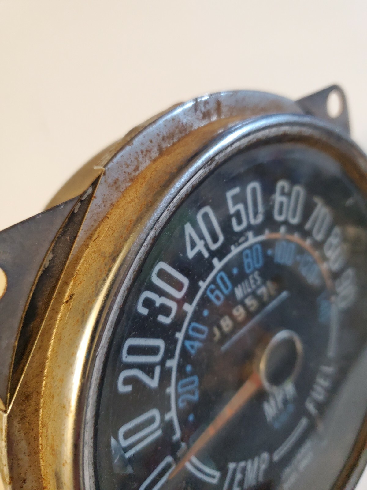 Vintage Jeep CJ Speedometer Instrument Cluster NO Gauges just Speedo ...