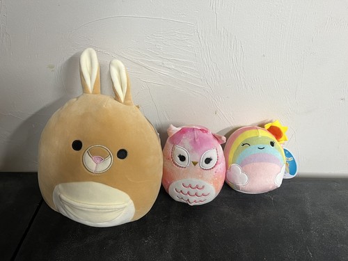 Squishmallows lot of 3 Keely Sunshine Olalla Owl | eBay