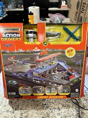 Matchbox Action Drivers Airport Adventure With ‘16 Camaro & Private Jet ...