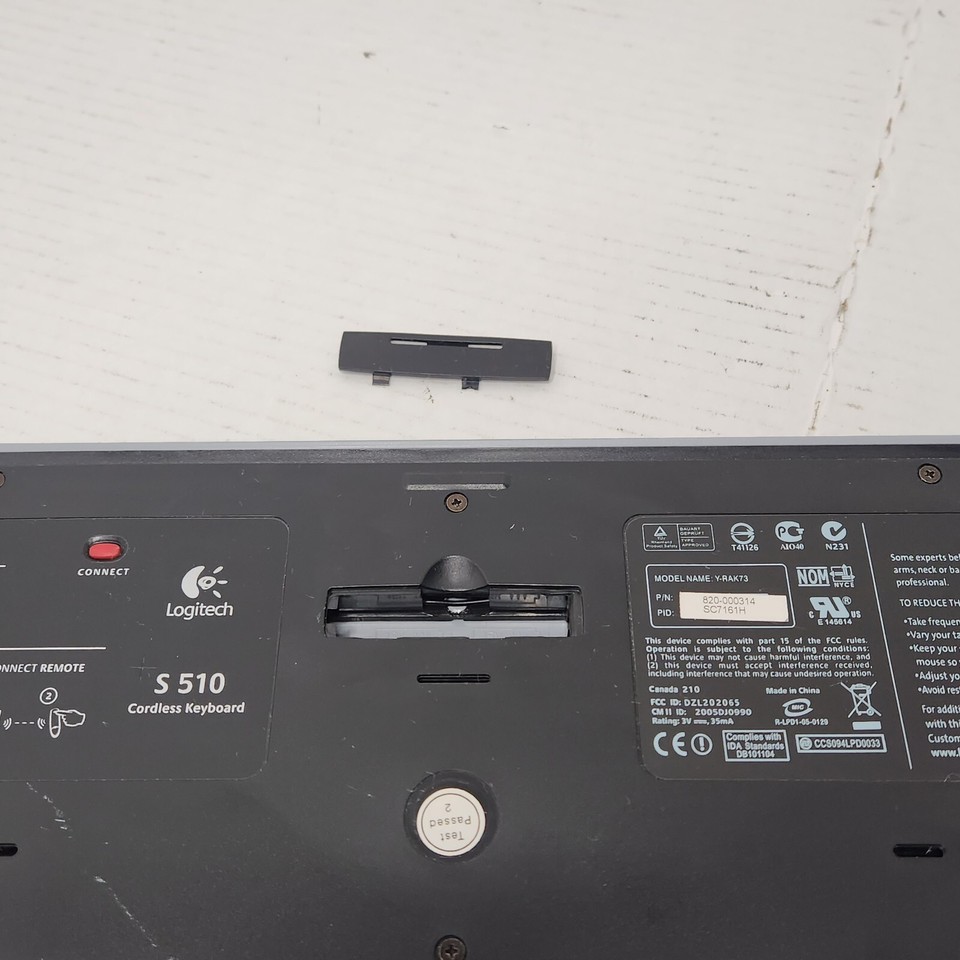 Logitech Cordless Desktop S510 Keyboard ONLY NO RECEIVER OR MOUSE Y ...