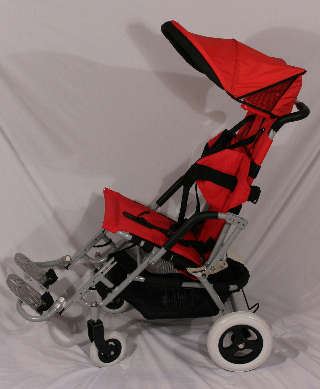 New Red Special Needs 16-18 in. Wheelchair stroller 150 lbs with lots ...