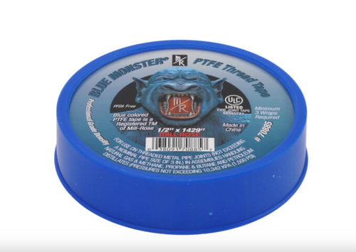 10x Pack Lot 1429" x 1/2" Rolls 70885 Blue Monster PTFE Pipe Thread ...