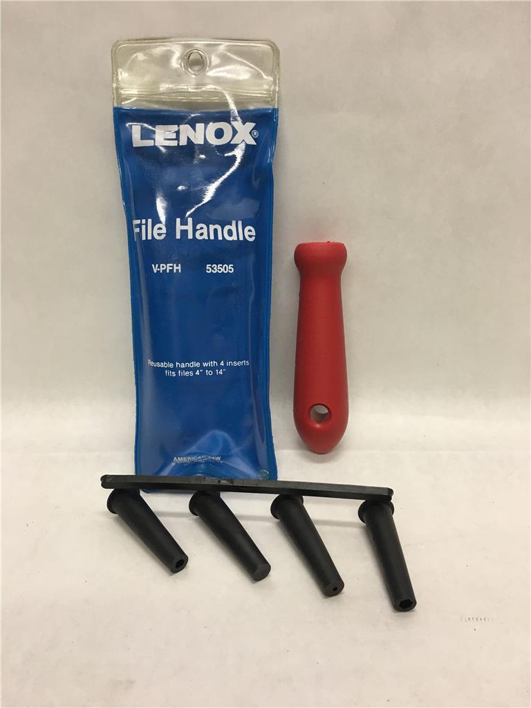 Lenox/ American Saw & Mfg. Co. V-PFH 53505 File Handle w/ 4 Inserts ...