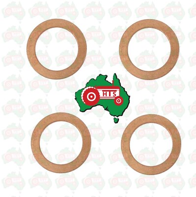 Tractor 4 x Fuel Injector Washer Fits for Perkins 4-192 L4 P4 Diesel ...