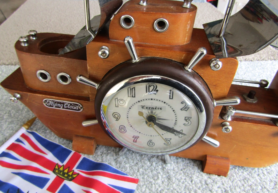 Clipper Ship Clock & Night Light, United Clock Corp. | eBay