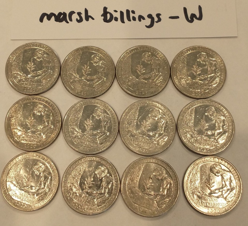 2020-W- V75 Marsh Billings Rockefeller Quarters- Buy It Now- Per Coin ...