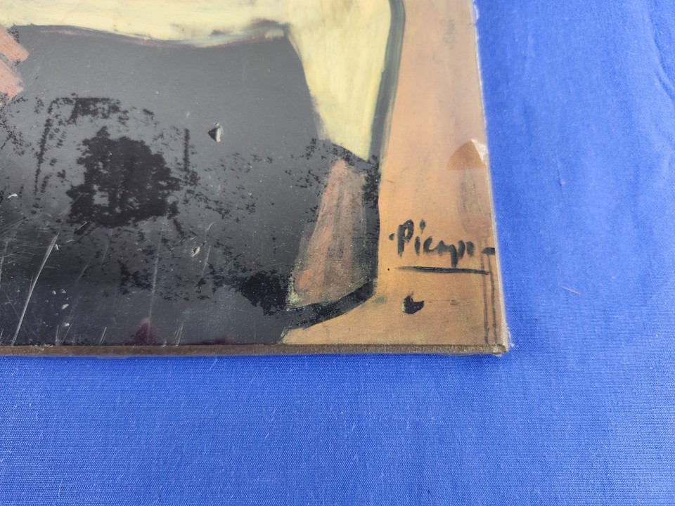 Vtg NOS Pablo Picasso Portrait of Pedro Manach Print on Wood 1717 | eBay