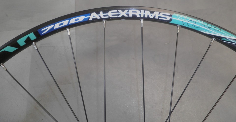 ALEX RIMS VOLAR 2.5 BLACK REAR ALUMINUM RIM 700C RIM/HUB BIKE WHEEL ...