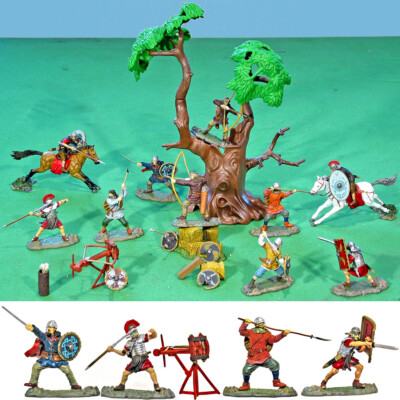 Battle Ready Painted Roman Empire Playset - 54mm painted plastic ...