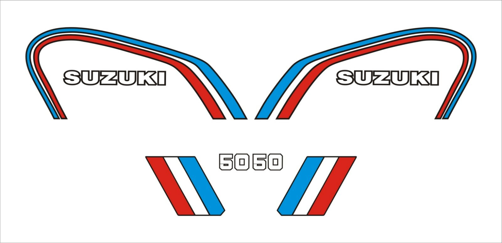 Suzuki TS50ER 1979 Decal Kit | eBay