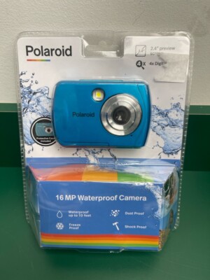 Polaroid - 16MP Waterproof Digital Camera - Teal (EZ5000603) | eBay