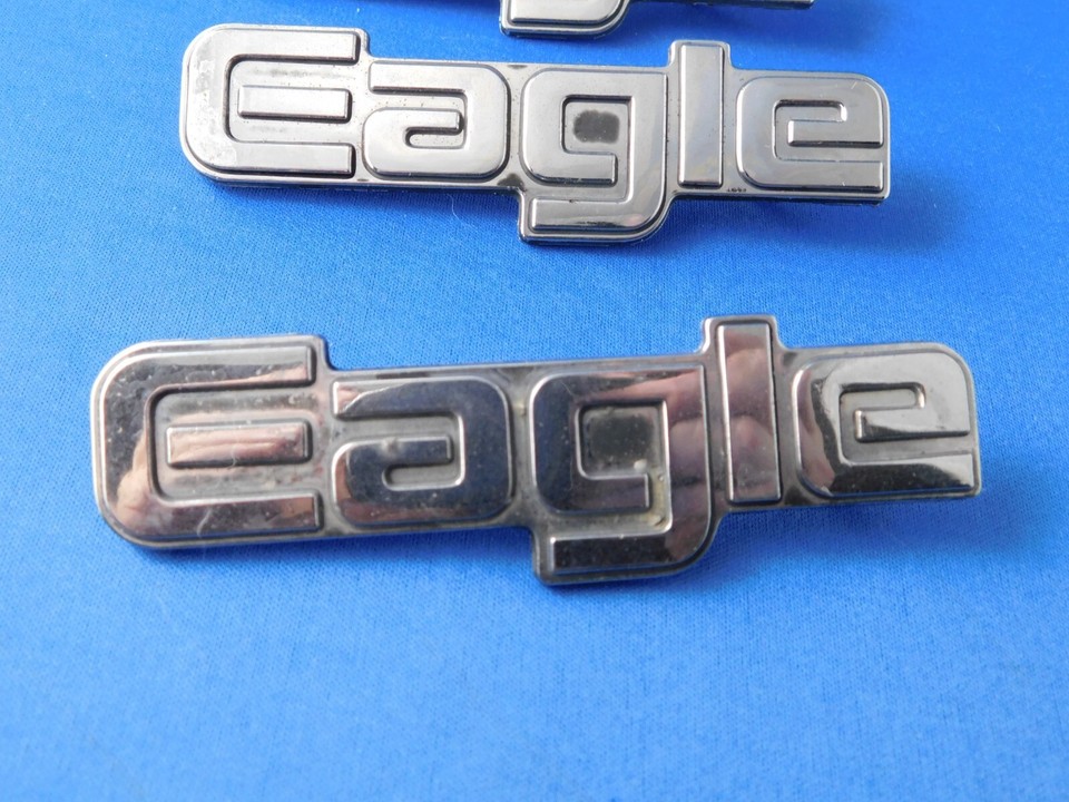 AMC EAGLE CAR EMBLEMS LOT 3 ADVERTISING PARTS REPLACE RESTORE VINTAGE ...