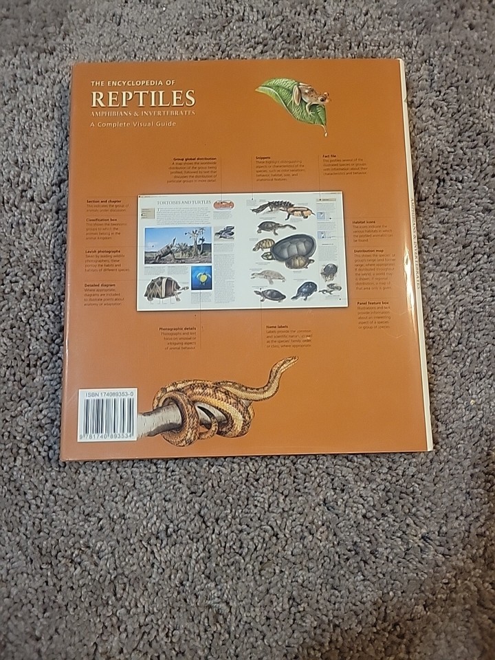 THE ENCYCLOPEDIA OF REPTILES, AMPHIBIANS & INVERTEBRATES By Richard ...