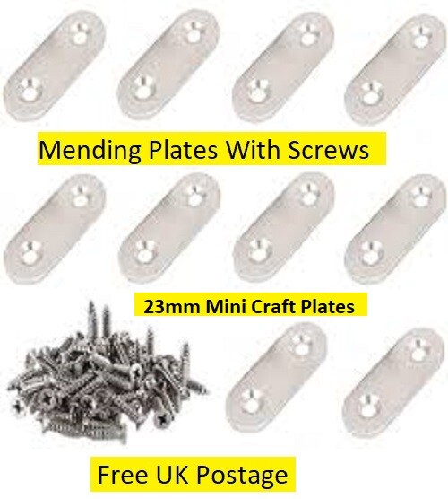 Mending and Repair Plates Straight Flat Fixing Joining Brackets SMALL ...