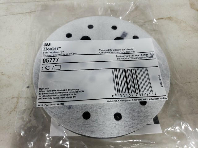 3M 5777 Hookit Soft Interface Pad, 05777, 6 x 1/2 x 3/4 inch (3M-05777 ...
