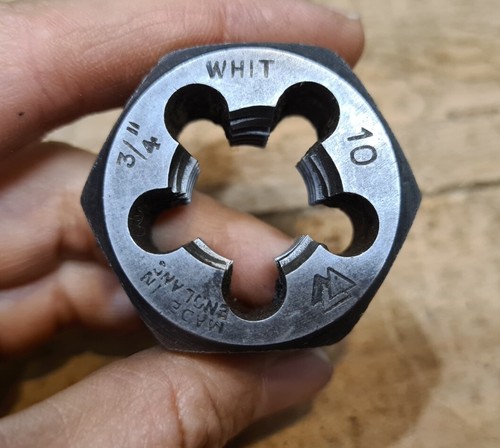 Hexagon Thread Die Made In England 3/4" 10 Whit Used Tool | eBay Australia