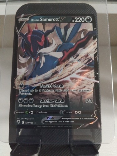 Pokémon TCG Hisuian Samurott v Astral Radiance Ultra Rare Card 101/189 ...