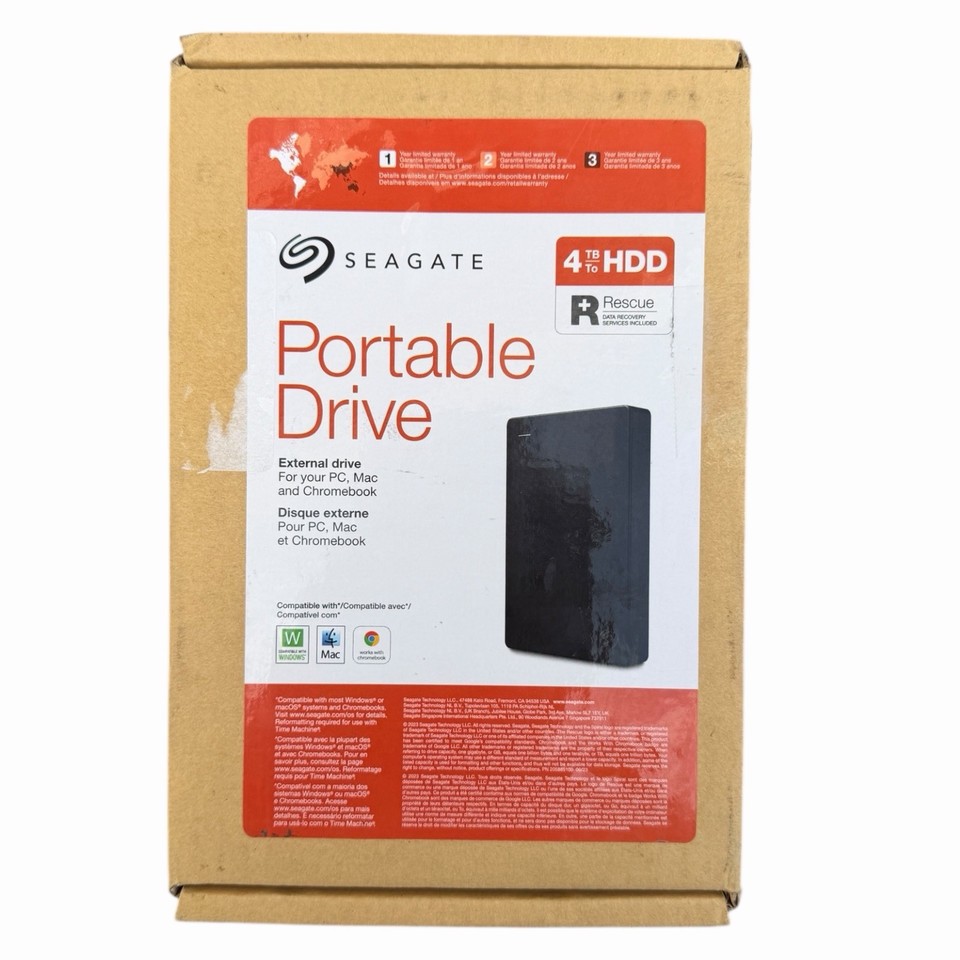 Seagate 4TB Portable External Hard Drive USB 3.0 PC Mac STX Black | eBay