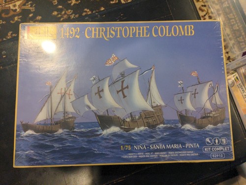 Heller Christopher Columbus Sailing Ship -- Plastic Model Sailing ...