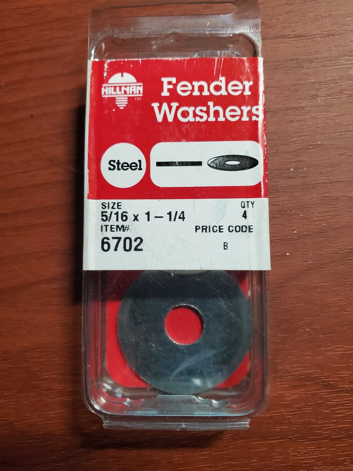Fender Washer 5/16x1-1/4 The Hillman Group 6702 Pkg of 10 UPC ...