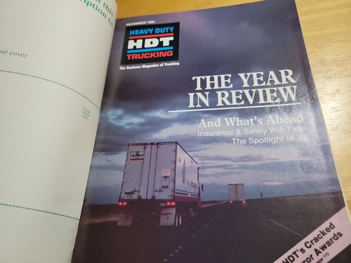 December 1985 Heavy Duty Trucking Magazine Peterbilt Mack Freightliner ...